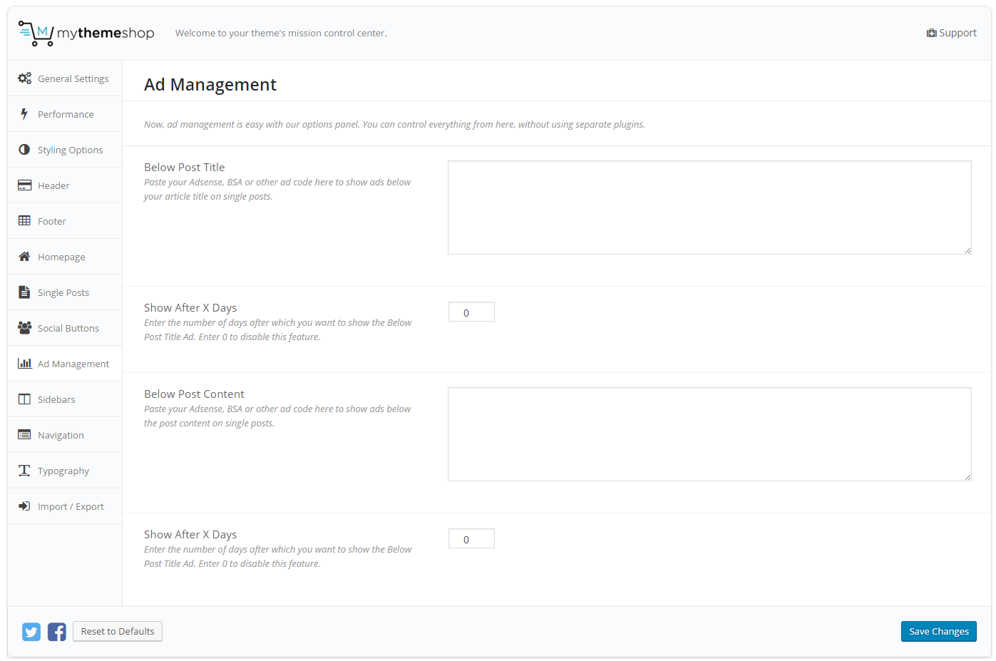 Ad Settings – Federal PM Network